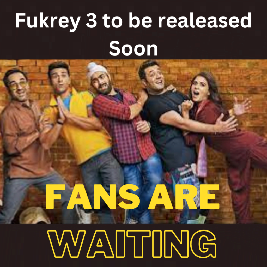 Fukrey 3 to be announced recently with all of its Comedy.